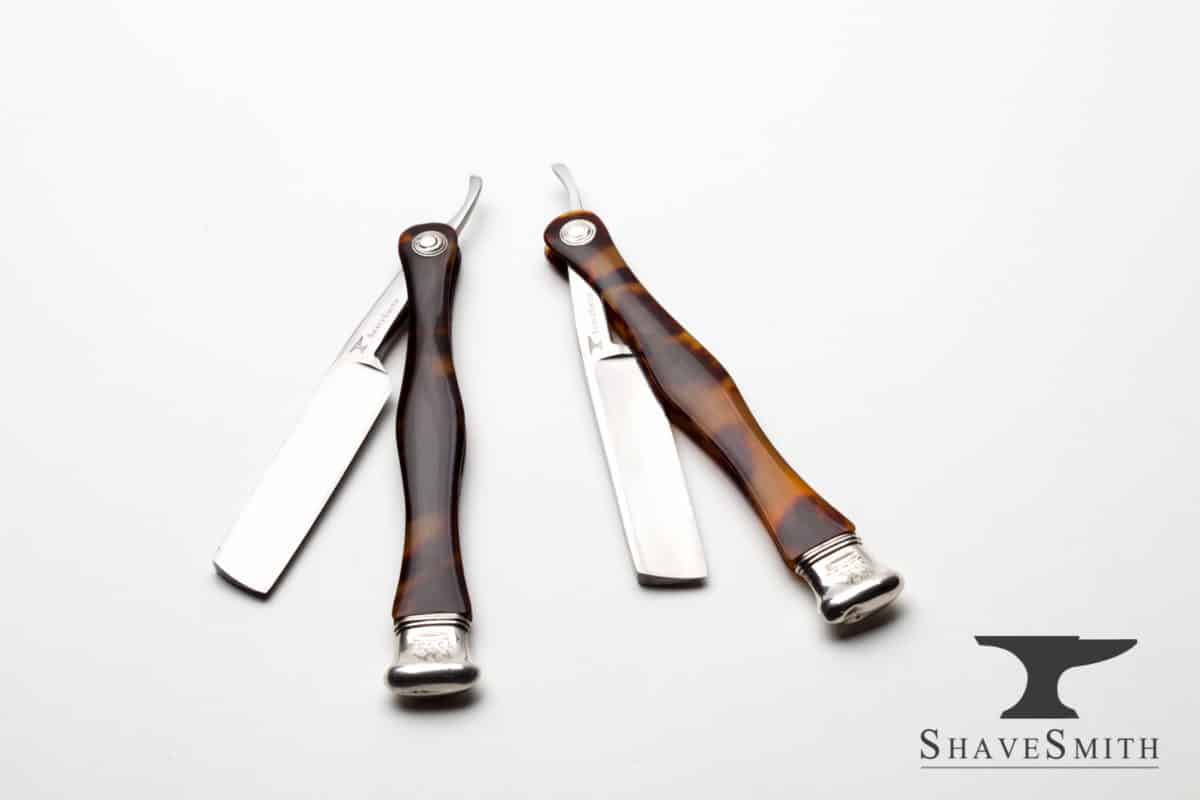 5/8 ShaveSmith Straight Razors Set in Vintage Historical French Handles ...