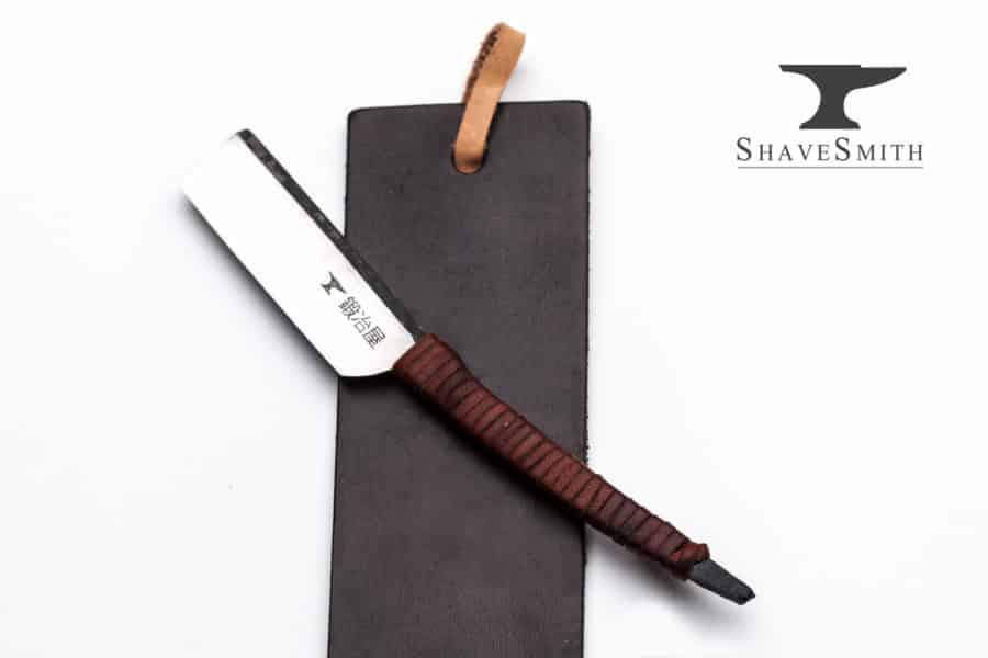 Kamisori Razor – Curved Handle – Japanese Straight Razor Kit – ShaveSmith